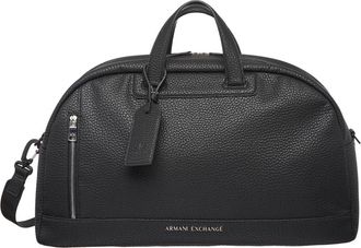 A|X Armani Exchange Mens Pebble Armani Bag Duffle, Black