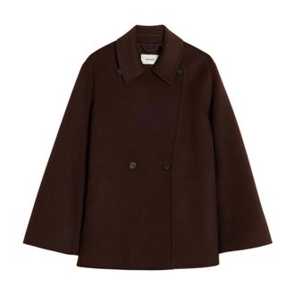 Holzweiler Dunkelbrauner Woll-Peacoat - - Coats - Damen - Braun - S
