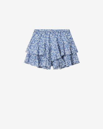 Isabel Marant Short Jocadia - Femme - Bleu - Taille 34 - Marant &Eacute;toile