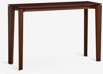 Sklum Rechteckige Konsole 120x40 cm aus mdf mit Nussbaumfurnier Tanzania Braun Walnuss - Sklum