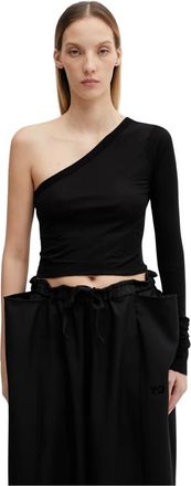 Rick Owens Haut asym&eacute;trique Ziggy - Femme - Tops - Noir - Taille: 36 FR