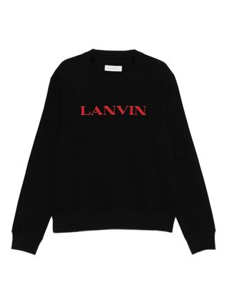 Lanvin sweat à logo brodé - Noir