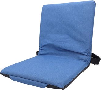 Walmeck Hamwesh Tragbare Stadionsitze, Faltbarer Bleacher-Stuhl mit R&uuml;ckenst&uuml;tze, Verstellbarem Schultergurt, Leichtem, Gepolstertem, Breitem Kissen, Blau, f&uuml;