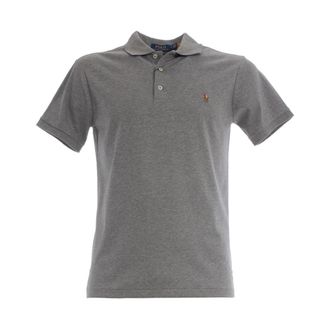 Polo Ralph Lauren Kurz&auml;rmeliges Strick-Poloshirt - - Tops - Herren - Grau - S