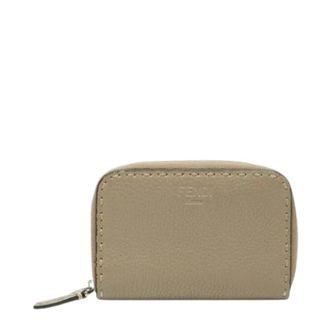 Fendi Portefeuille en cuir Pre-owned - Femme - Pre-owned - Gris - Taille: ONE Size
