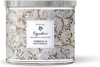 Woodbridge Candle Duftkerze im Glas mit Deckel | Verbena & Patchouli | Duftkerze Patschuli | Kerzen 3 Docht | Kerzen lange Brenndauer (40h) | Geschenk f&uuml;r Frauen
