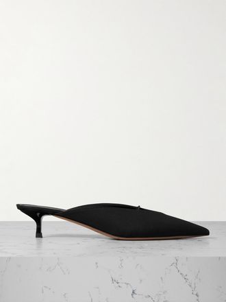 Neous Mules En Satin Matar - Noir