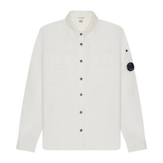 C.P. Company Lang&auml;rmlige Jacke - - Jackets - Herren - Wei&szlig; - 2XL