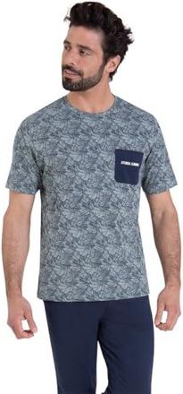 Ath&eacute;na Homme Summer 7p82 Ensemble De Pijama, Vert/Marine, XXL EU