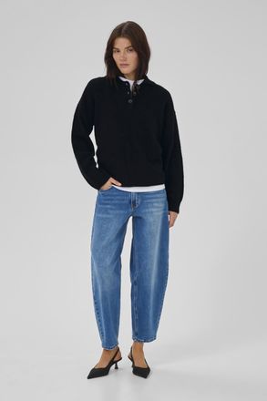 MY ESSENTIAL WARDROBE Strickpullover SivaMW Casual fit black