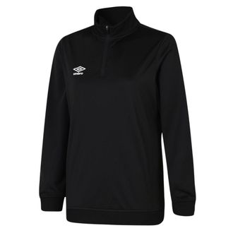 Umbro Womens/Ladies Club Essential Half Zip Sweatshirt (Schwarz)