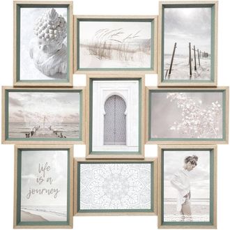 Atmosphera Atmosphera - Collage aus Holz und Glas Moly - 9 Fotos - Grün