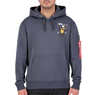 Alpha Industries PB Squadron Hoody Kapuzensweat für Herren Greyblack