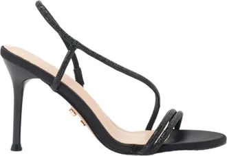 Twentyfourhaitch Femme, Chaussures, Noir, Taille: 38 EU Sandales &agrave; Brides Orn&eacute;es