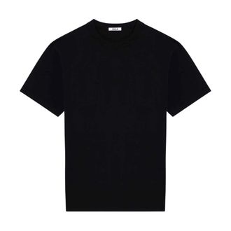 Tekla T-Shirt Rundhalsausschnitt Langarm - - Tops - Herren - Schwarzk - 2XS