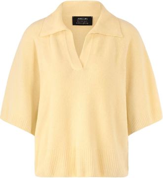 Marc Cain Femme, Pulls, Jaune, Taille: 40 FR Polo Tricot&eacute;