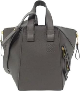 Loewe Sac &agrave; main doccasion Hammock - Femme - Pre-owned - Gris - Taille: ONE Size