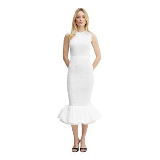 Patou Robe Mi-longue - Femme - Robes - Blanc - Taille: 42 FR
