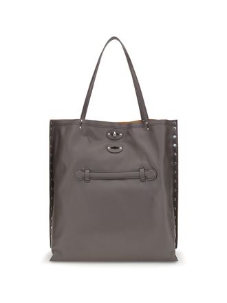 Zanellato Womens Shoulder Bag Aspasso Saeta Brown Marengo Calf Leather