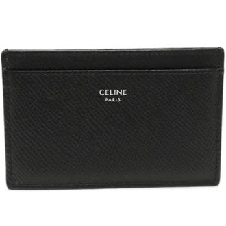 Celine Pre-owned Leder Portemonnaies - - Pre-owned - Damen - Schwarzk - ONE SIZE