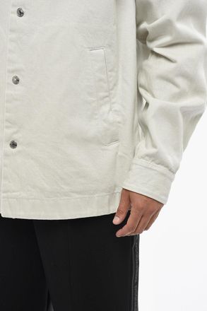 Dsquared2 ICON Solid-Color Denim Jacket with Embossed Logo Dsquared2