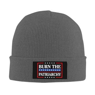 Generic Br&ucirc;ler Le Patriarcat Homme Femme Bonnet De P&ecirc;cheur Coupe-Vent Bonnets Tricot&eacute; Souple Bonnet De Trawler pour Sport Course &Agrave; Pied Le Quotidien