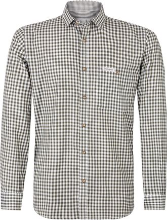 Stockerpoint Campos3 Herren Trachtenhemd, Schilf, XL