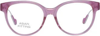 Moncler MO-1047129 Metal and Plastic Butterfly-Frame Eyeglasses - Pink