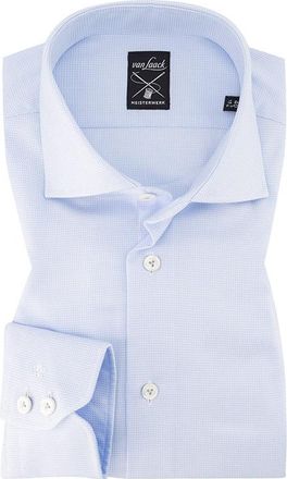 van Laack Herren Hemd blau gemustert