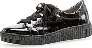 Gabor Femme Baskets Mode, Dame Chaussure Basse,Chaussure de Rue,Chaussure de Sport,Semelle à Plate-Forme,Loisirs,Schwarz (Schwarz),40 EU / 6.5 UK