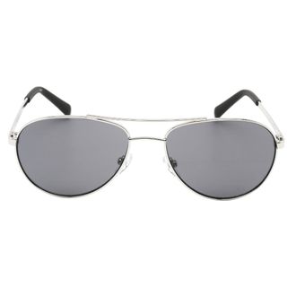 Calvin Klein Sonnenbrille mit schwarzen Gl&auml;sern und silbernen Gl&auml;sern