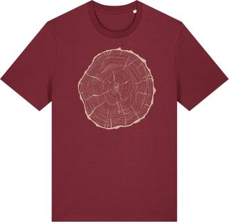 Life-Tree Shirt Organic Fairwear Shirt Men Burgundy Bigslice