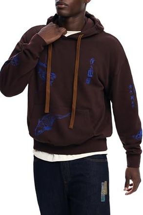 Desigual Sweat_Chocolate Sweatshirt, Marron, S Homme