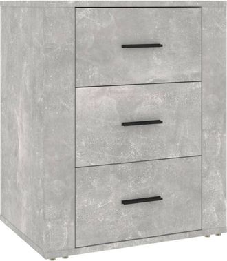 vidaXL Nachttisch Betongrau 50x36x60 cm Holzwerkstoff Vidaxl