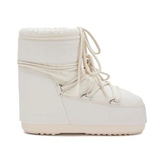 Moon Boot Niedrige Gummicreme-isolierte Stiefel - - Shoes - Damen - Wei&szlig; - 36 EU