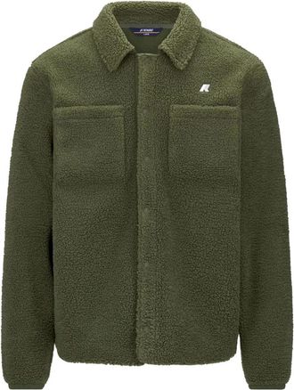 K-Way Sherpa Polar Fleece Jacke Gr&uuml;n - - Jackets - Herren - Gr&uuml;n - M