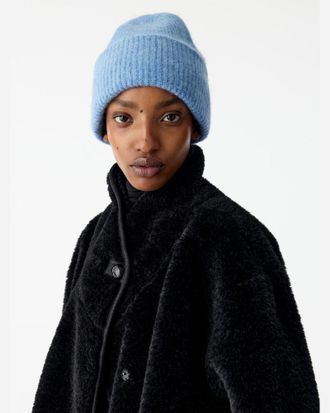 Arket Beanie Aus Alpakawolle Und Wolle -Blau