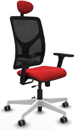 Piqueras y Crespo B&uuml;rostuhl mit 24-Stunden-Nutzungszertifikat, mit 3D-Armen, h&ouml;henverstellbarer Lendenwirbelst&uuml;tze und festem Kopfteil, ausgestattet mit Syncro/Traslack