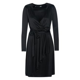 Love Moschino Wickelkleid Kurz - - Dresses - Damen - Schwarzk - 3XS