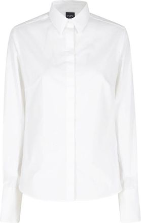 Fay Femme, Blouses et Chemises, Blanc, Taille: 36 FR Camicia Slim Basic