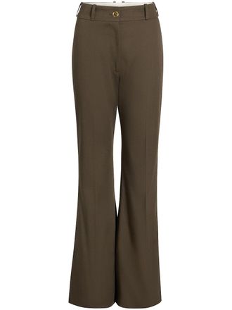 Patou pantalon à coupe évasée - Vert