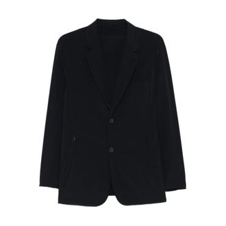 Emporio Armani Travel Essential Stretch-Nylon Einreiher-Blazer - - Jackets - Herren - Schwarzk - L