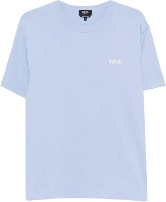 A.P.C. A.p.c., Homme, Tops, Bleu, Taille: L Boxy Petit VPC T-Shirt