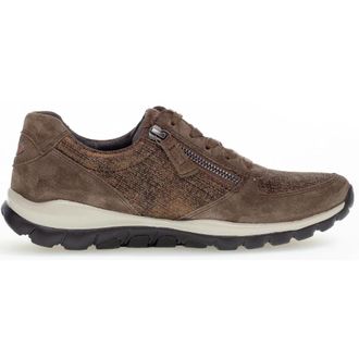 Gabor Brauner Ledermix-Sneaker f&uuml;r Damen - - Shoes - Damen - Braun - 42 EU