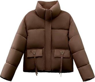 Generic Anorak Femme Hiver Doudoune Femme Avec Fourrure 2024 Down Cotton Thickened New Winter Short Stand Up Collar With Loose Bread Clothing Cotton Coat Fema