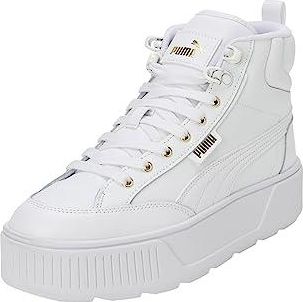 Puma Baskets mi-Hautes Karmen pour Femme, Blanc et Blanc, Pointure 40, Blanc, 40 EU