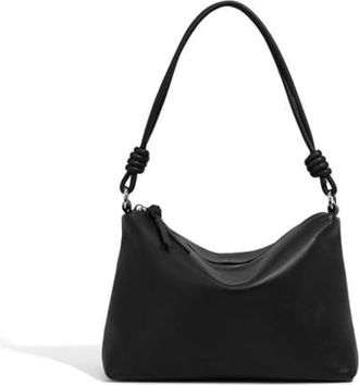 Generic Sac Hobo pour femme - Sac &agrave; main &agrave; bandouli&egrave;re en cuir v&eacute;g&eacute;talien - Sacs &agrave; bandouli&egrave;re souples en forme de croissant - Sac &agrave; main fourre-tout souple -