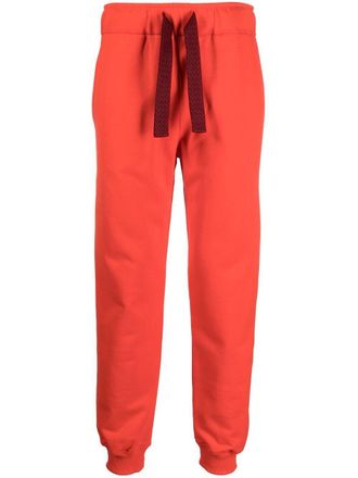 Lanvin pantalon de jogging à lien de resserrage Curb - Rouge
