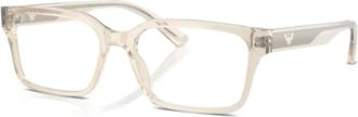 Emporio Armani square-frame glasses - Nude