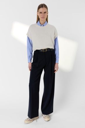 Gerard Darel Pull sans manche en cachemire - LOHNA - Ecru